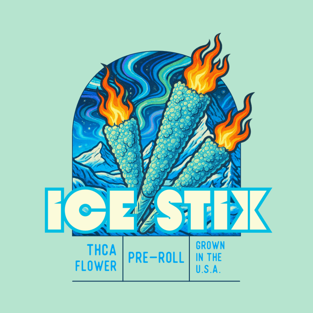 Ice Stix – Diamond-Infused Hybrid 1g Pre-Roll - High There Co.